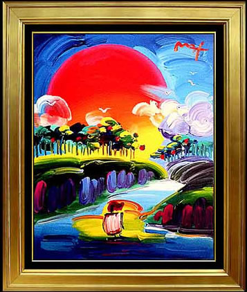 Without Borders a Peter Max Original Painting